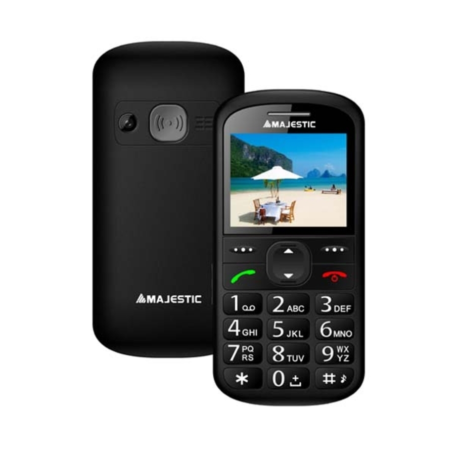 MAJESTIC SENIOR PHONE TLF-SILENO 31R BK - MAJESTIC - MOBILE - Showprice ...